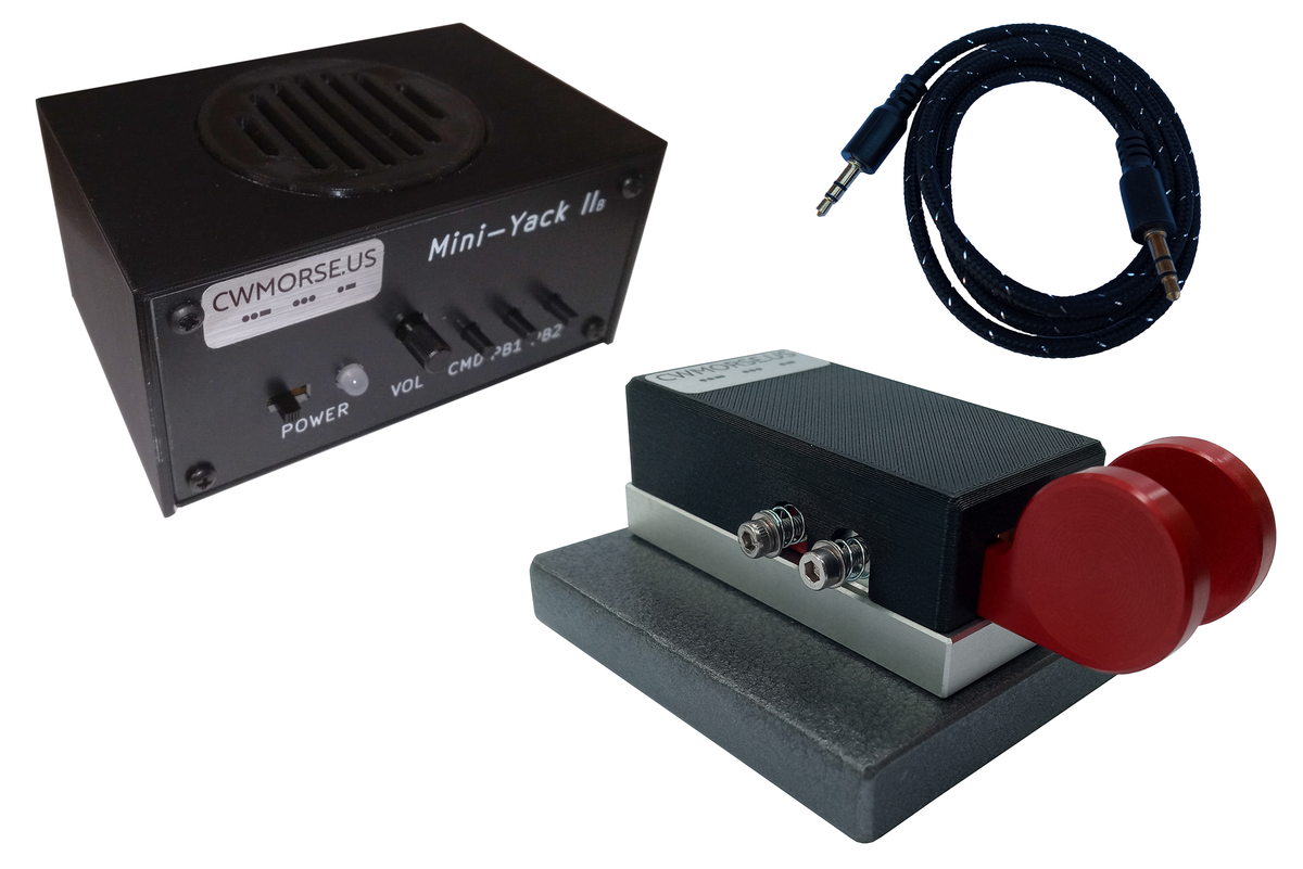 Red CNC Aluminum Pocket Double Paddle Key With Yack Keyer – cwmorse.us