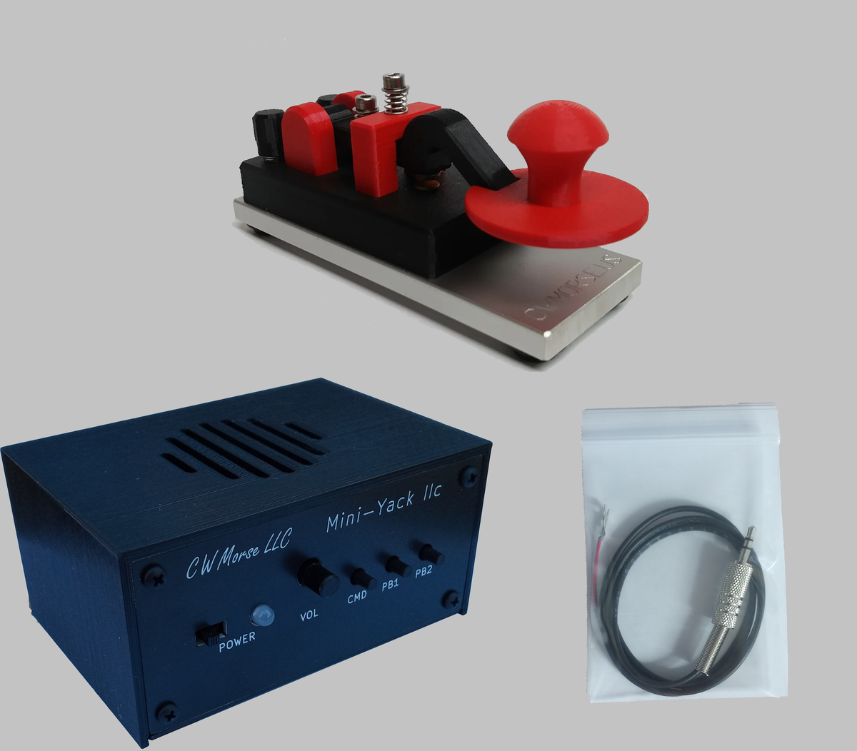 Camel Back Straight Key and Yack Keyer Bundle With Cable – cwmorse.us