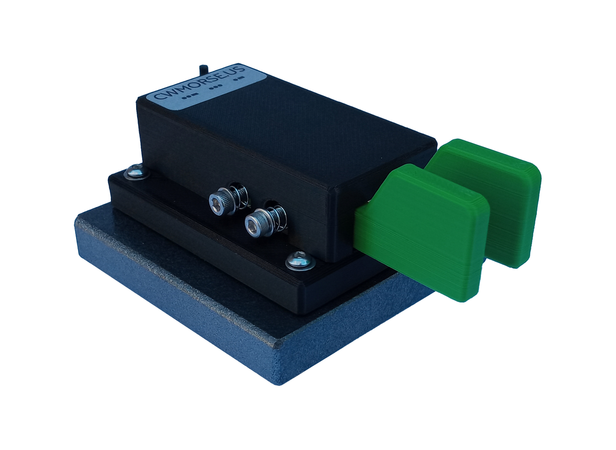 Green Lightweight Double Paddle Morse Code Key – cwmorse.us