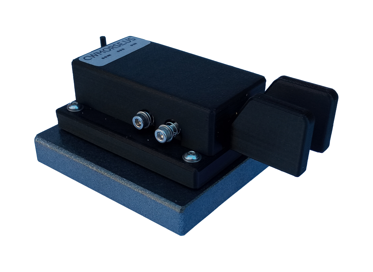 Black Lightweight Double Paddle Morse Code Key – cwmorse.us