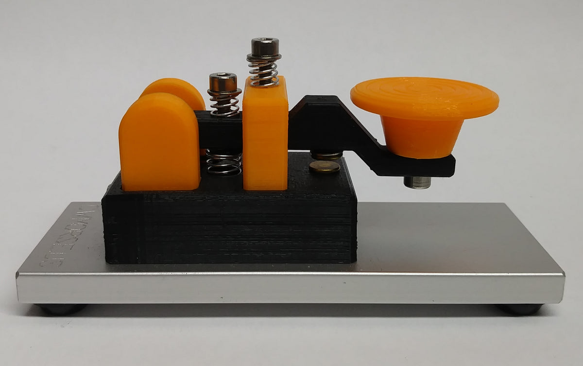 Orange Micro Morse Code Key W/ Aluminum Base – cwmorse.us