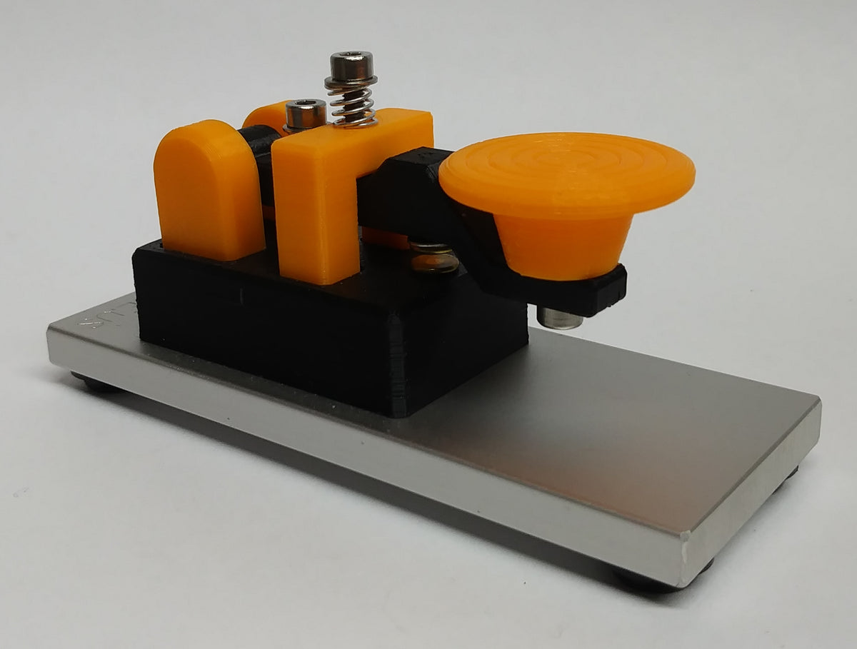 Orange Micro Morse Code Key W/ Aluminum Base – cwmorse.us