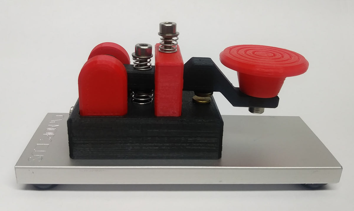 Red Micro Morse Code Key W/ Aluminum Base – cwmorse.us