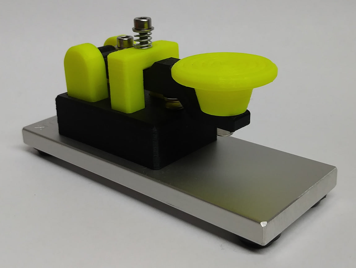 Yellow Micro Morse Code Key W/ Aluminum Base – cwmorse.us